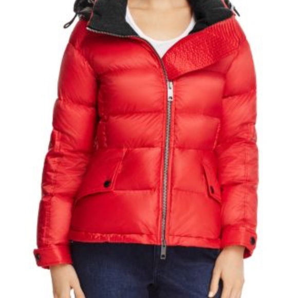 Burberry | Jackets & Coats | Burberry Red Puffer Jacket | Poshmark